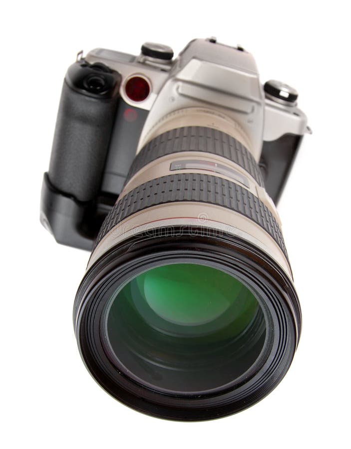The DSLR Camera. stock image. Image of flash, objective - 17835509