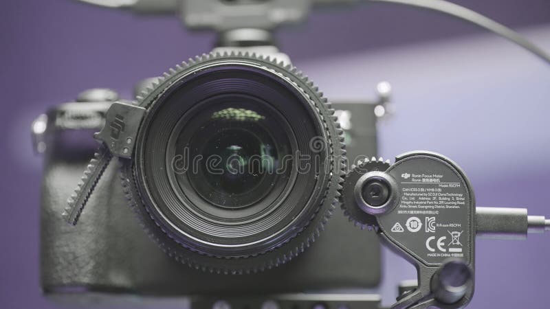 DSLR Camera Front View Shot Editorial Photo - Image of aperture ...