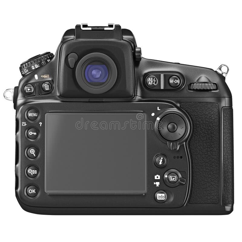 Dslr Camera Back View Stock Illustrations – 184 Dslr Camera Back View ...