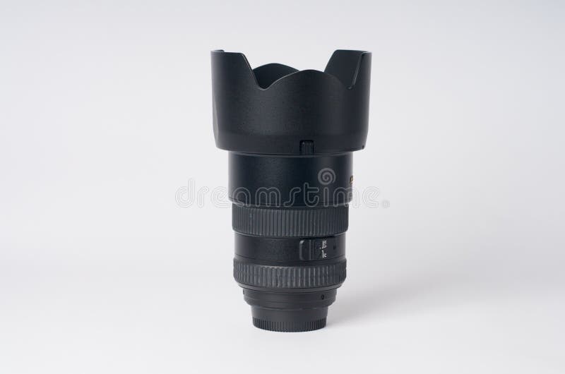DSLR Camera lens stock photo. Image of digital, hood - 12119186