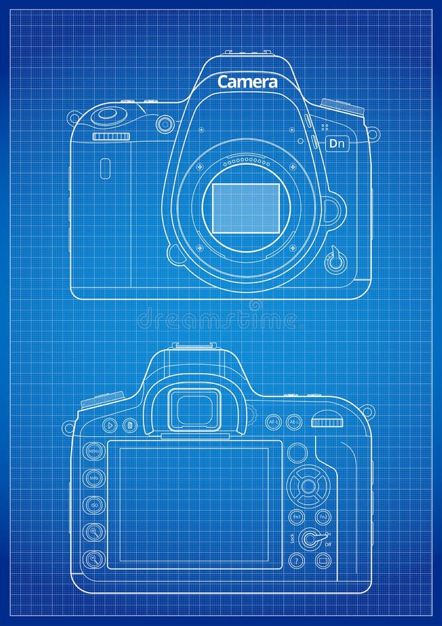 Camera Blueprint Camera Blueprint Wall Art For Sale | Redbubble