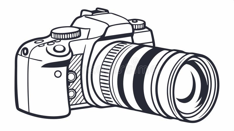 DSLR Camera, Photography Equipment and Digital Imaging Tool Vector ...