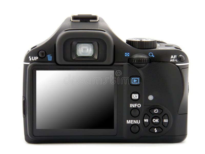 DSLR Camera rear view stock photo. Image of camera, digital - 16438632