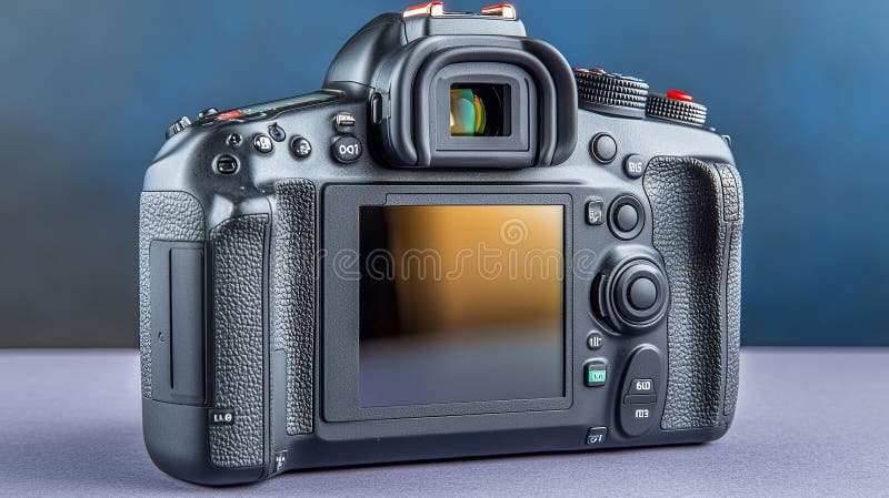 DSLR Camera Rear View, Studio Shot, Screen Display, Photography ...