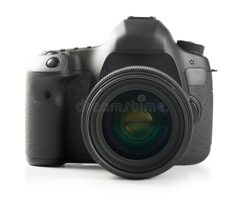 Dslr camera stock image. Image of objective, body, focus - 49328045