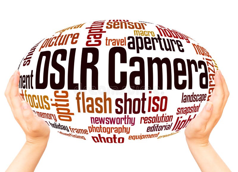 Camera Word Cloud in Phone Shape Stock Illustration - Illustration of ...