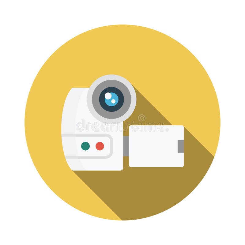 DSLR flat vector icon stock vector. Illustration of isometric - 157484349