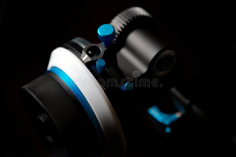 DSLR Follow Focus stock photo. Image of gear, black, film - 44701272