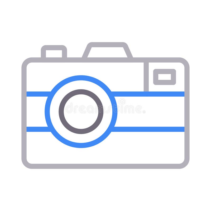 DSLR Vector Color Line Icon Stock Vector - Illustration of film ...