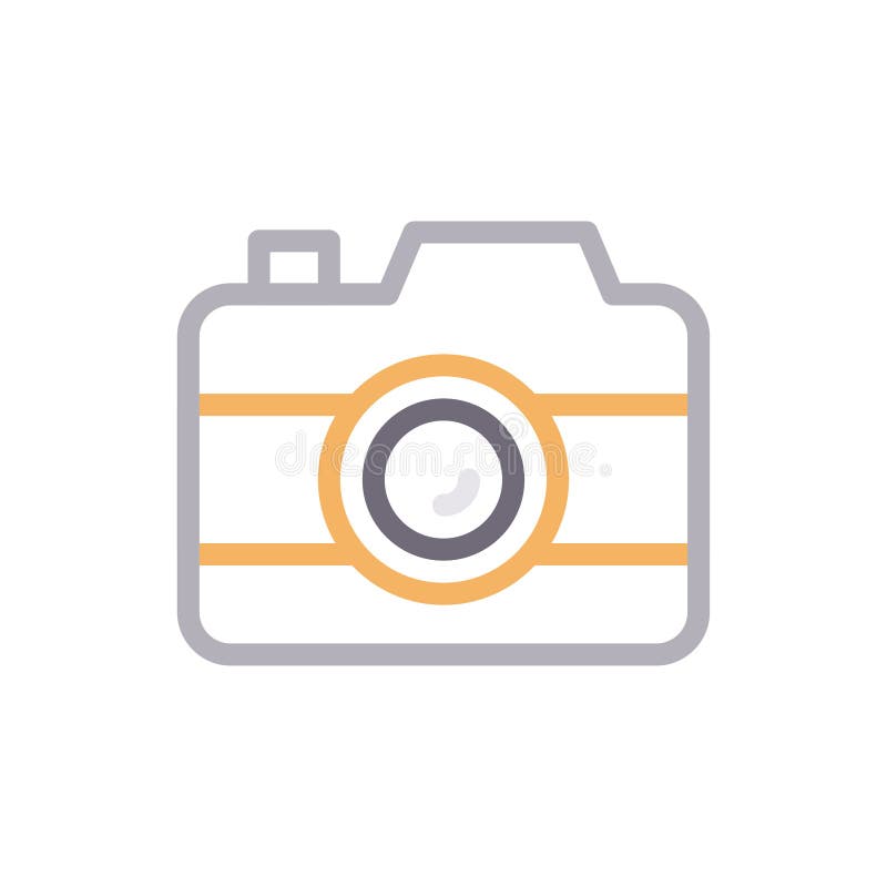 DSLR Vector Color Line Icon Stock Vector - Illustration of dslr, symbol ...