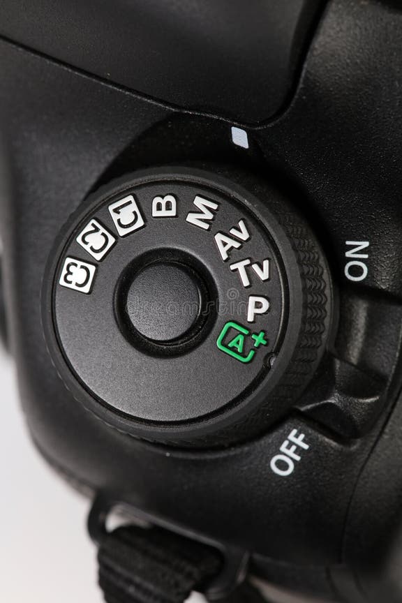 Dslr mode selector dial stock image. Image of switch - 63794083