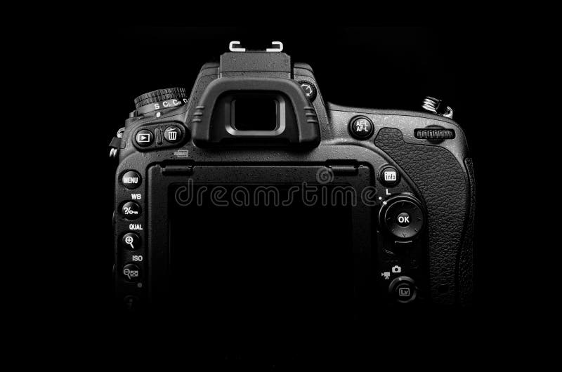 DSLR Professional Camera Body Stock Image - Image of design, digital ...