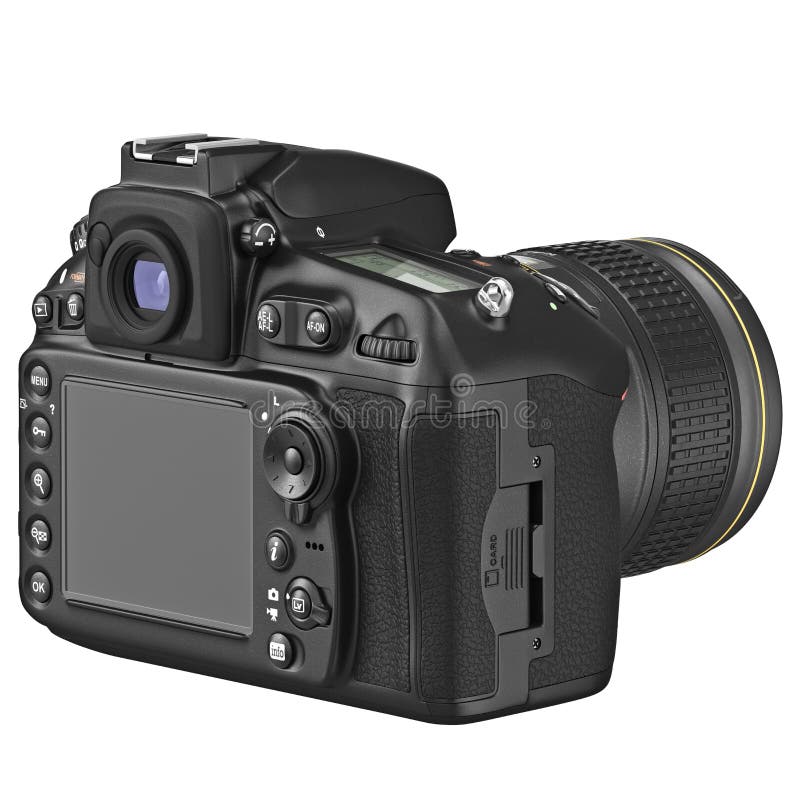 DSLR Photo Camera Realistic Overlay Stock Vector - Illustration of ...