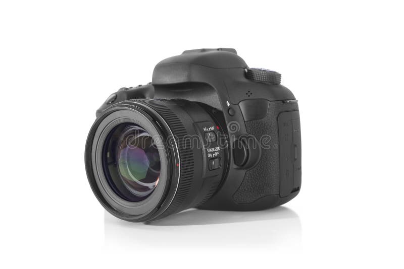 DSLR Professional Photo Camera Stock Photo - Image of shoot ...