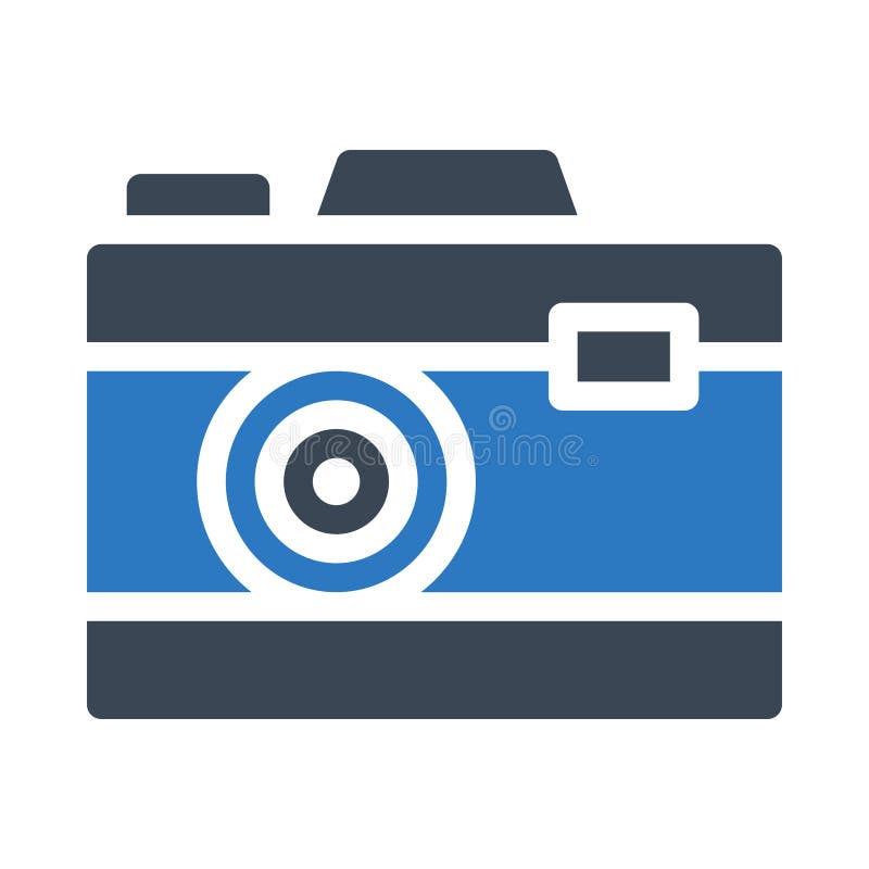DSLR Vector Glyph Color Icon Stock Illustration - Illustration of ...