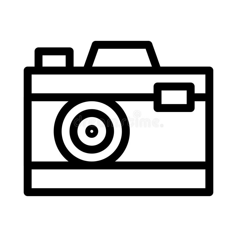 DSLR Vector Glyph Flat Icon Stock Illustration - Illustration of flash ...