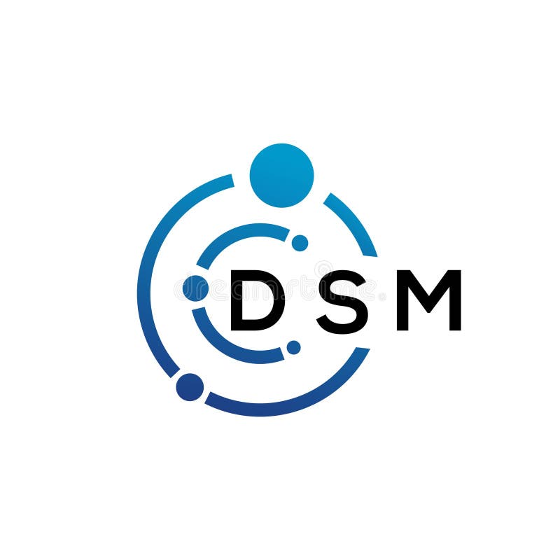 DSM Letter Logo Design on White Background. DSM Creative Initials ...