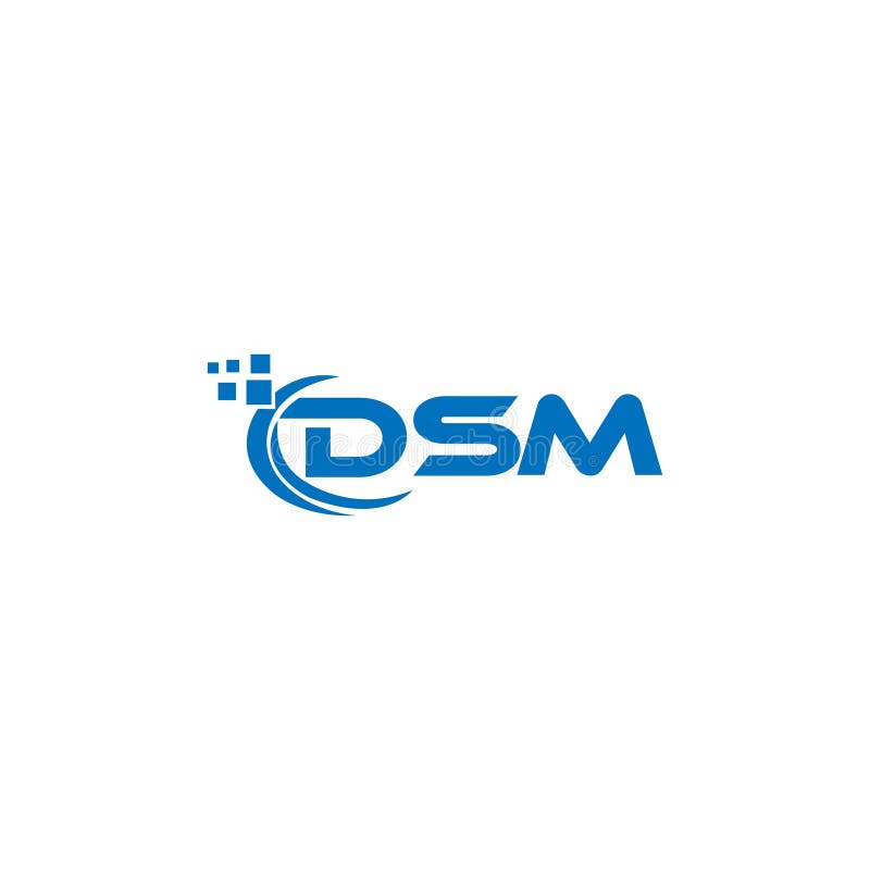 DSM Letter Logo Design on White Background. DSM Creative Initials ...