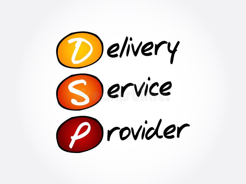 DSP - Delivery Service Provider Acronym Stock Illustration ...