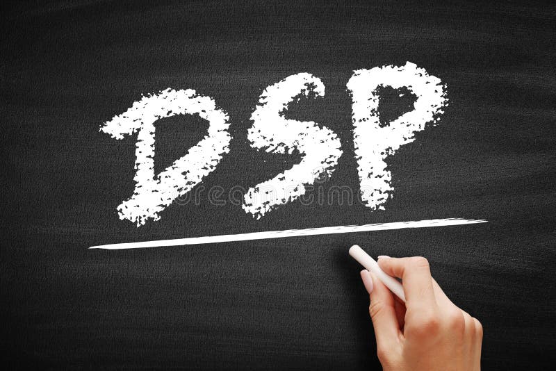 DSP - Delivery Service Provider Acronym, Business Concept on Blackboard ...