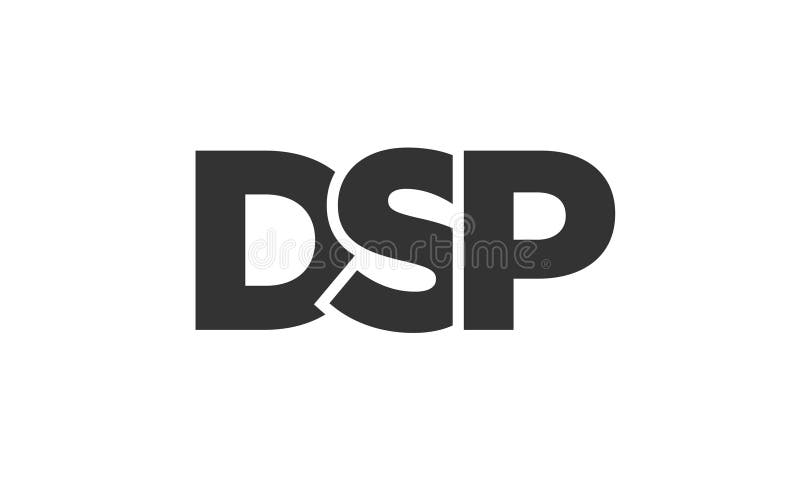 DSP Logo Design Template with Strong and Modern Bold Text. Initial ...