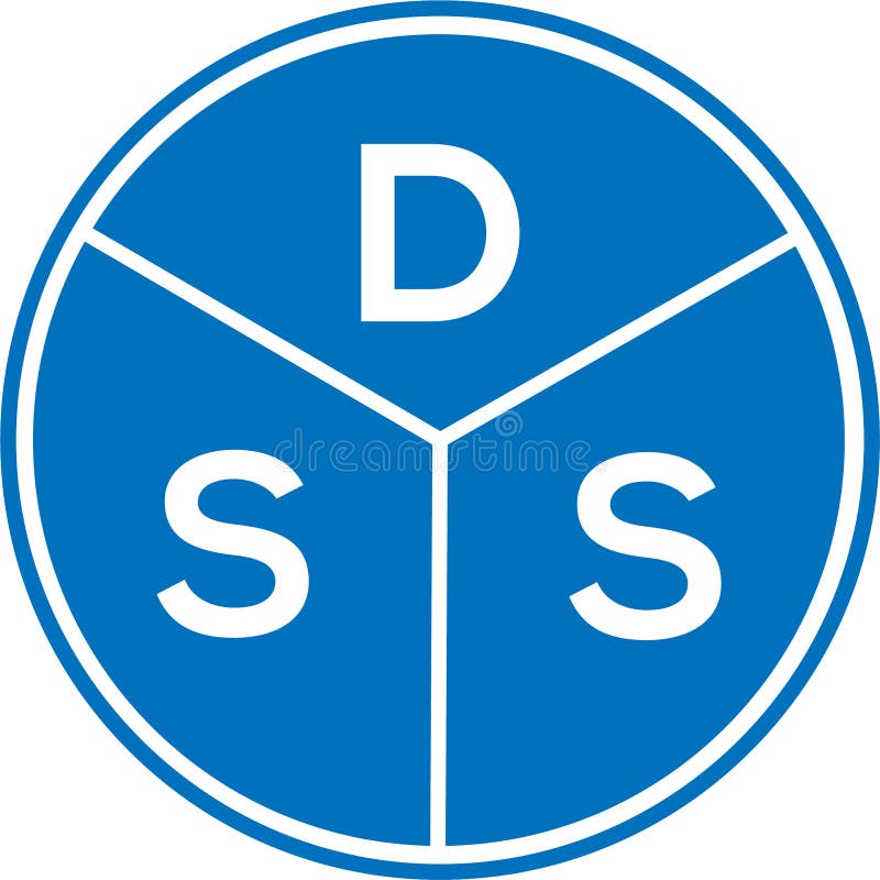 DSS Letter Logo Design on White Background. DSS Creative Circle Letter ...
