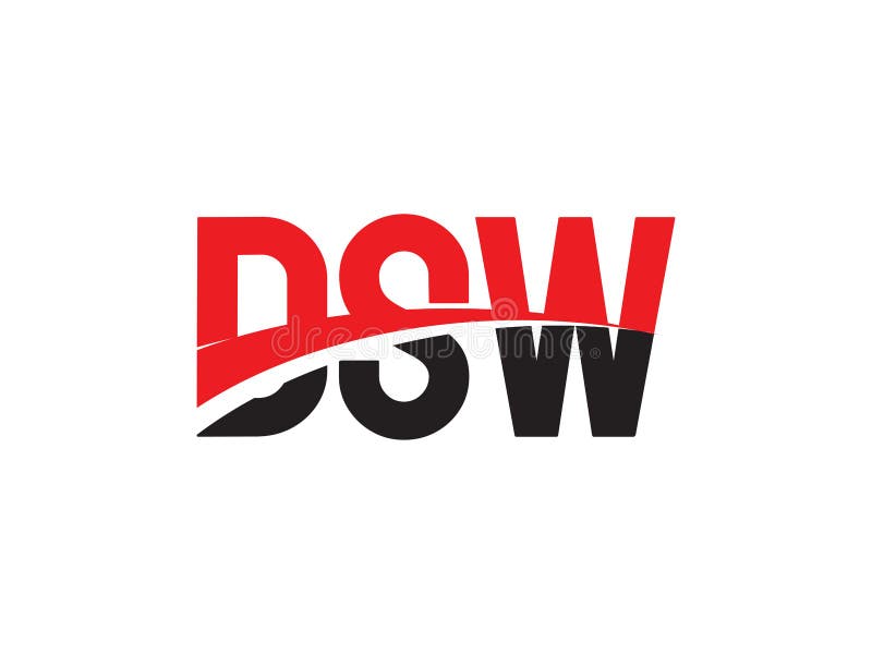 DSW Letter Initial Logo Design Vector Illustration Stock Vector ...