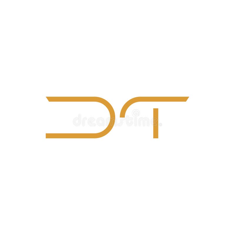 Dt Initial Letter Vector Logo Icon Stock Vector - Illustration of ...