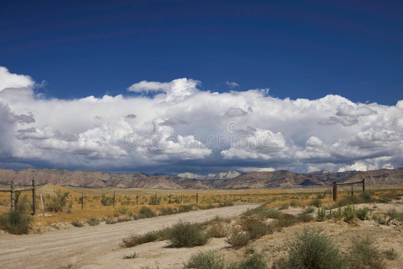 Monsoon Desert Road stock photo. Image of great, monsoon - 254255432
