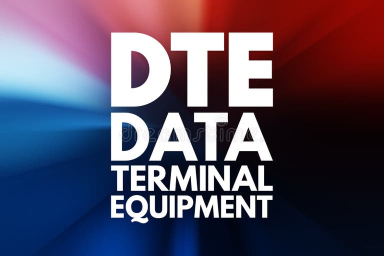 DTE - Data Terminal Equipment Acronym, Technology Concept Background ...