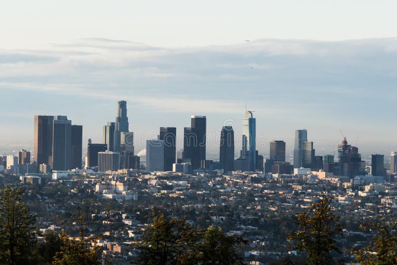 DTLA Skyline editorial photography. Image of buildings - 93449722