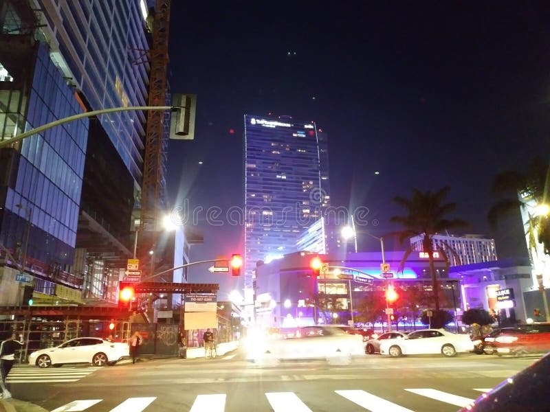 DTLA editorial stock photo. Image of light, blue, cityscapa - 171609748