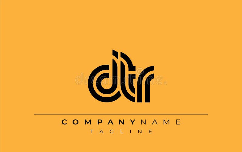 DTR Creative Unique Modern Letter Logo Design Stock Vector ...