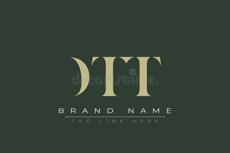DTT Abstract Letter Logo Design Stock Vector - Illustration of style ...