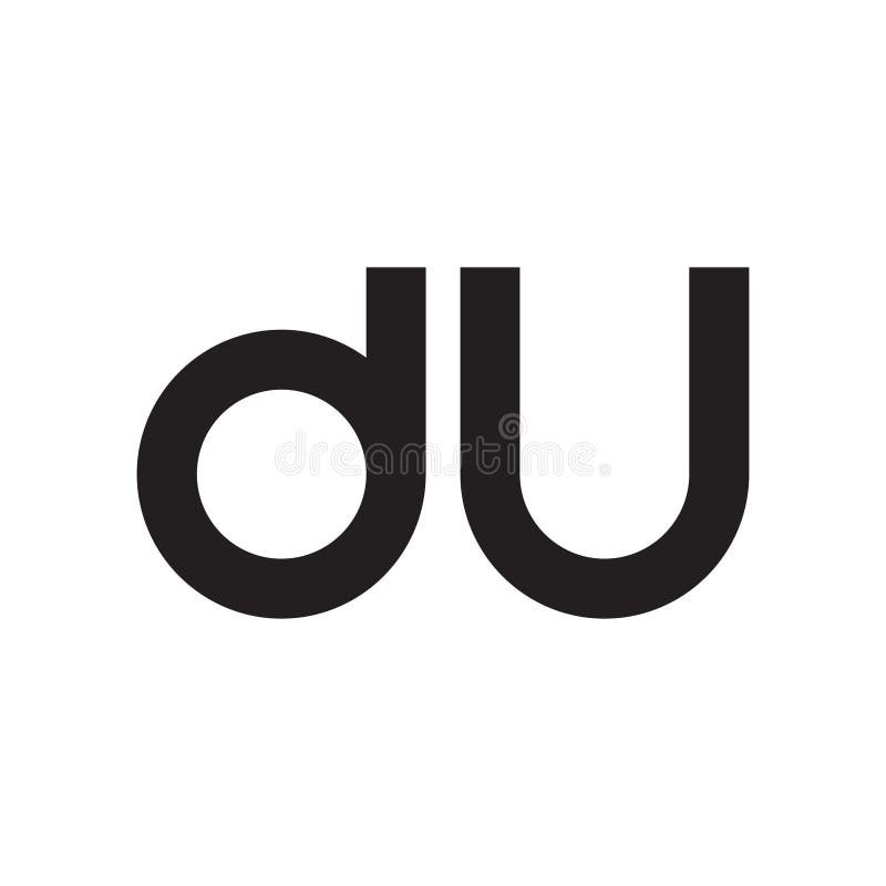Du Initial Letter Vector Logo Stock Vector - Illustration of creative ...