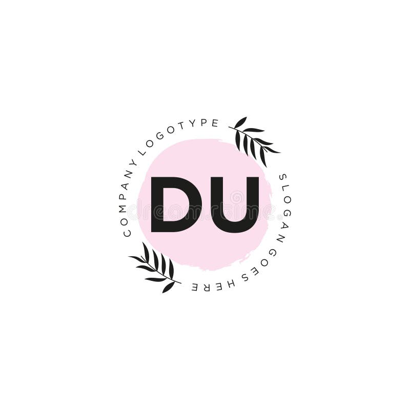 DU Letter Logo Icon Design Template Elements Stock Vector ...