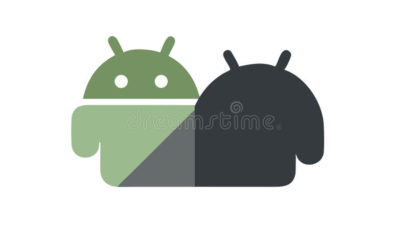 Dual Android Heads, AI Collaboration and Partnership, Vector Design Generative AI Stock Vector ...