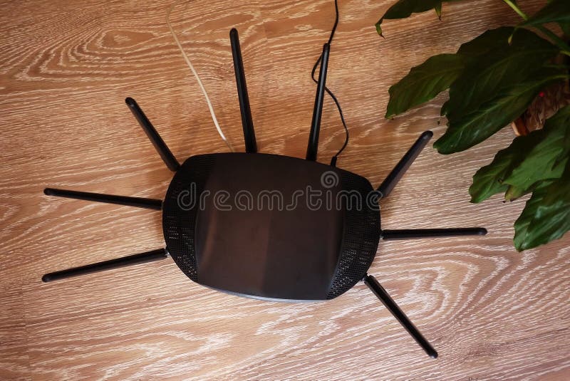 Dual Band Router for Internet Transmission Stock Photo - Image of level ...