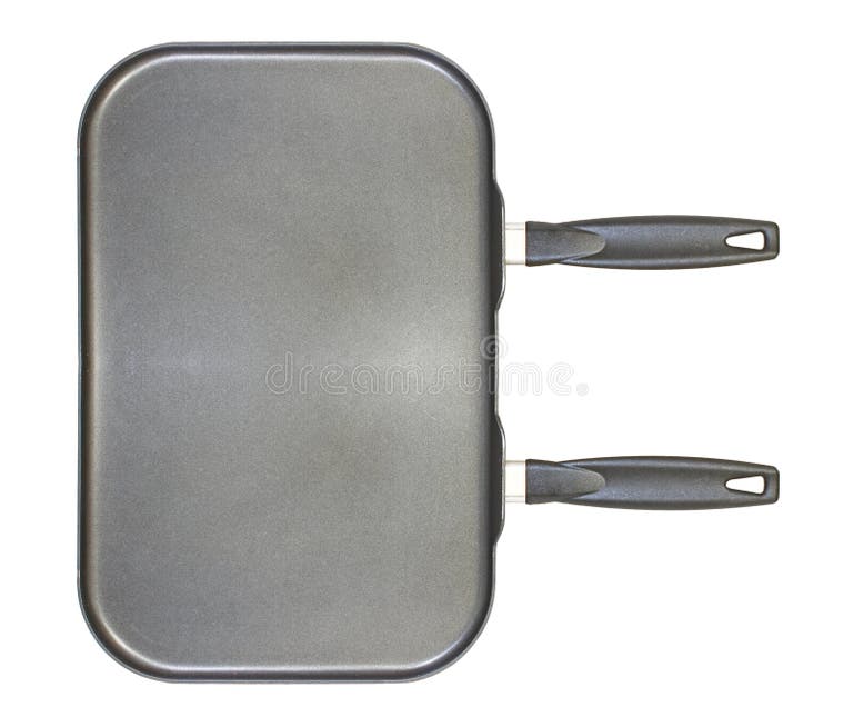 Dual burner frying pan stock image. Image of cooking - 28228003