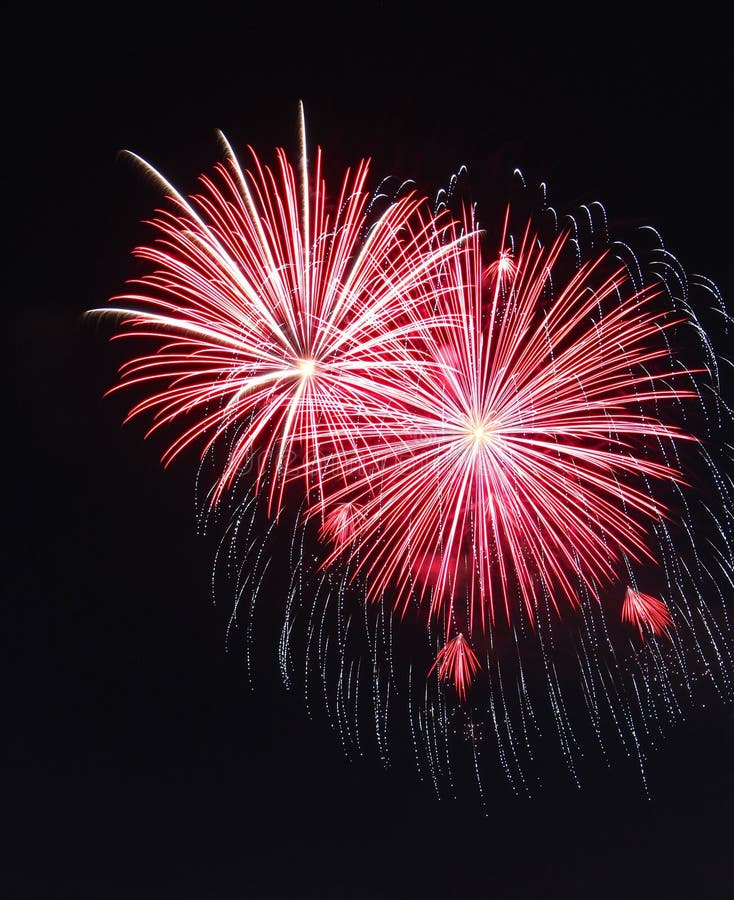 Dual Bursting Fireworks Stock Photos - Free & Royalty-Free Stock Photos ...