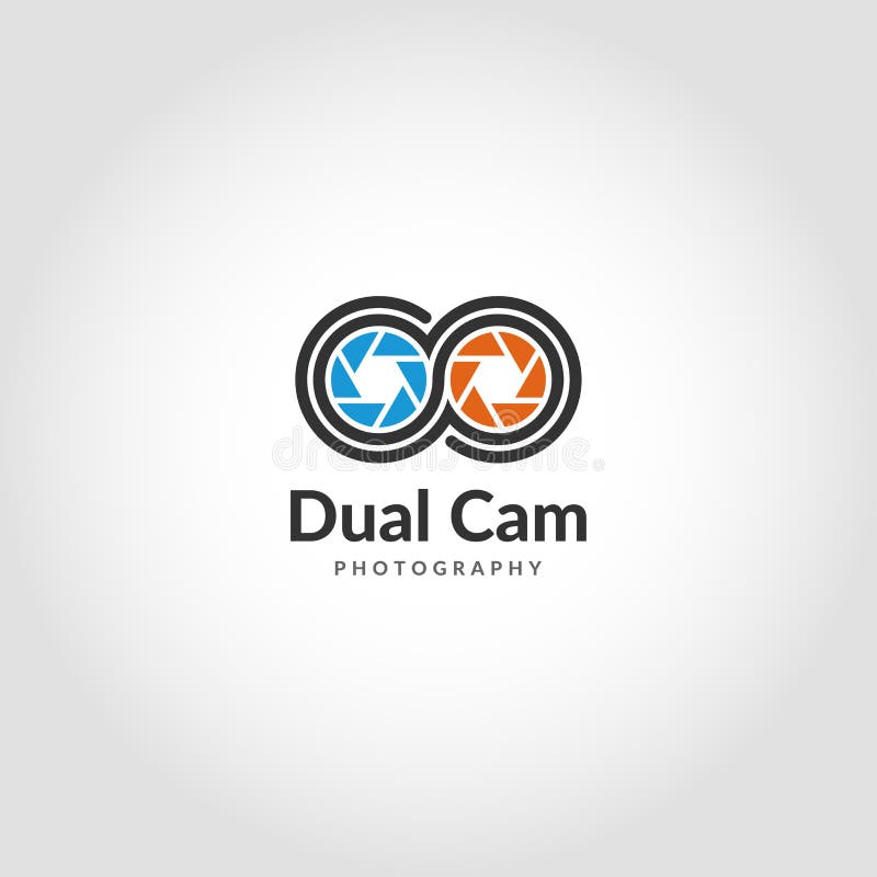 Dual Camera Logo is a Modern Mobile Photography Logo with Infinity ...