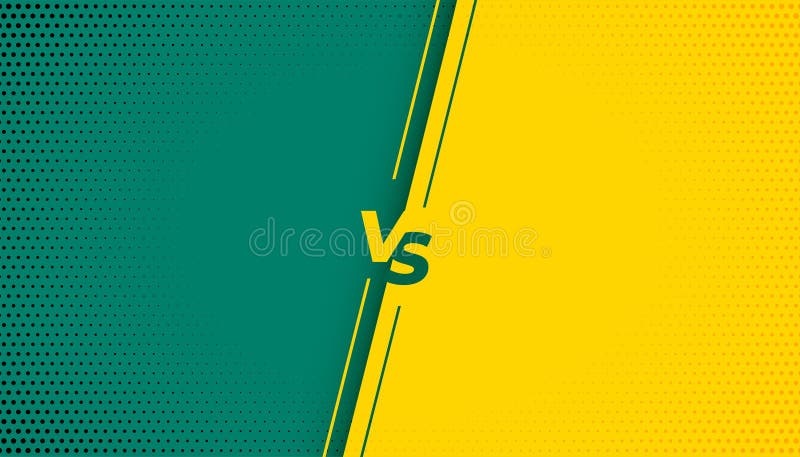 Dual Challenge Versus Vs Poster with Halftone Effect Stock Vector ...