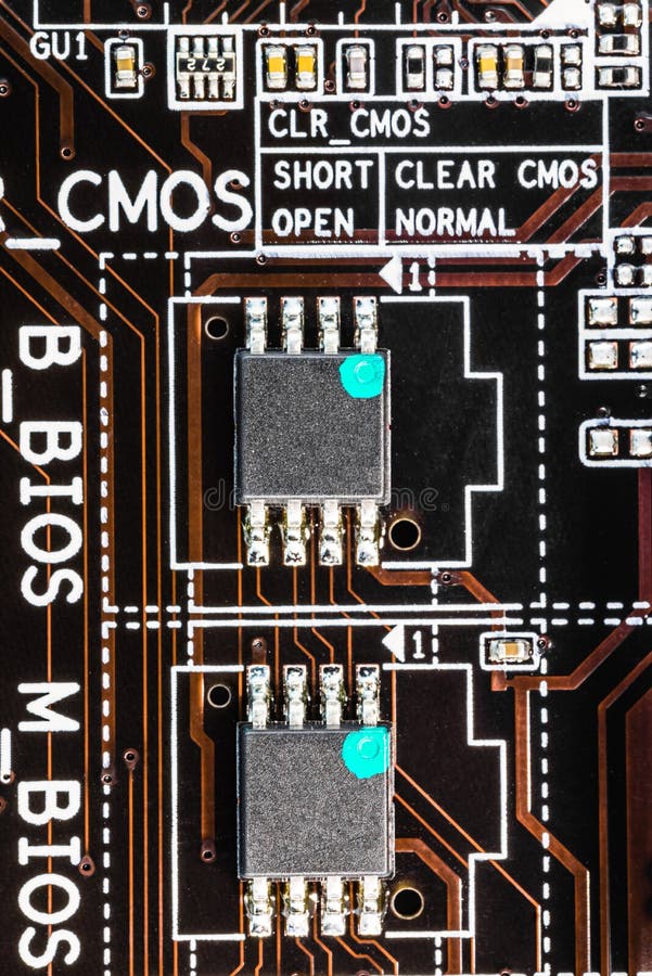 Dual chip BIOS stock image. Image of industry, descriptive - 33648307