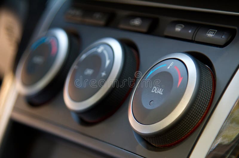 Vehicle Climate Control Dial Stock Photo - Image of climate, modern ...