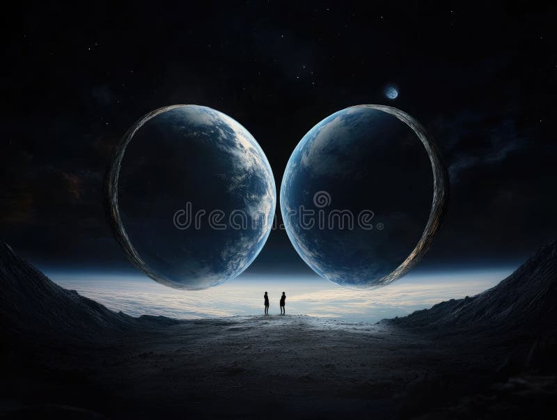 Dual Existence: an Artistic Depiction of a Parallel Universe, Blending ...