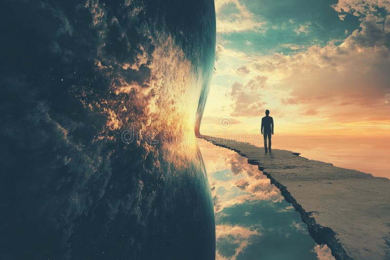 Dual Existence: an Artistic Depiction of a Parallel Universe, Blending ...