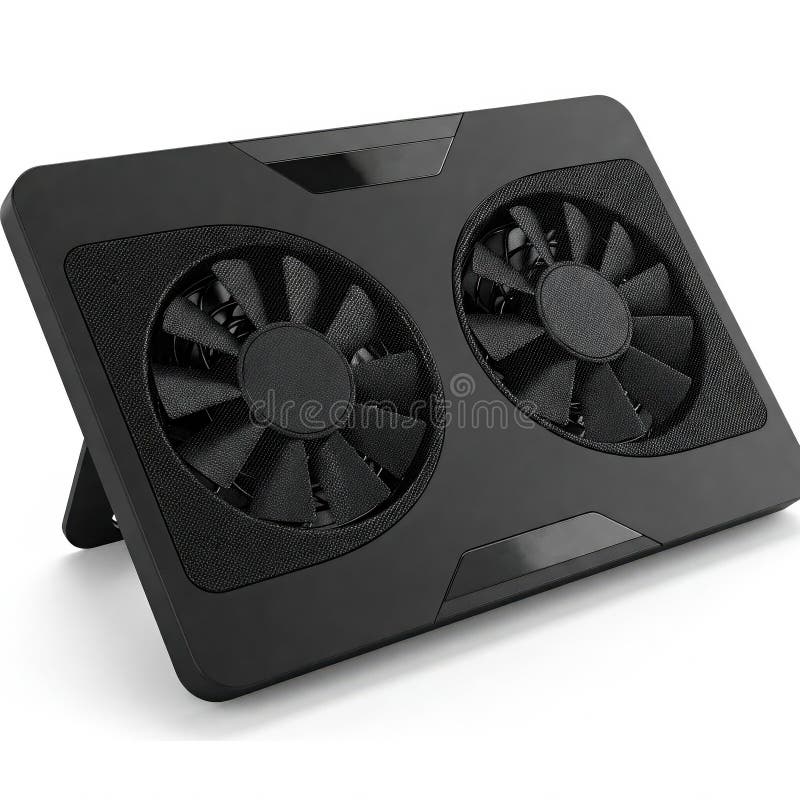 A Dual Fan USB Laptop Cooling Pad Stock Illustration - Illustration of ...