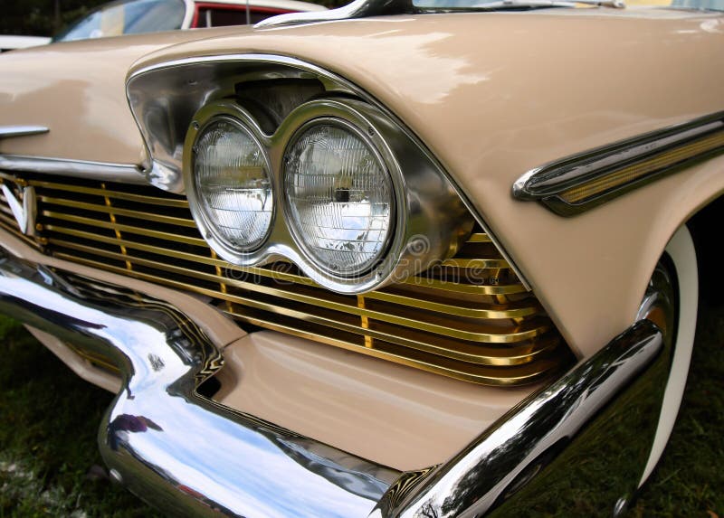 The Dual Headlights of a Classic Car Stock Photo - Image of style ... The Dual Headlights of a Classic Car Stock Photo - Image of style ...