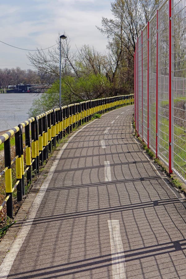 Dual lane bike path stock photo. Image of lines, dual - 251192430