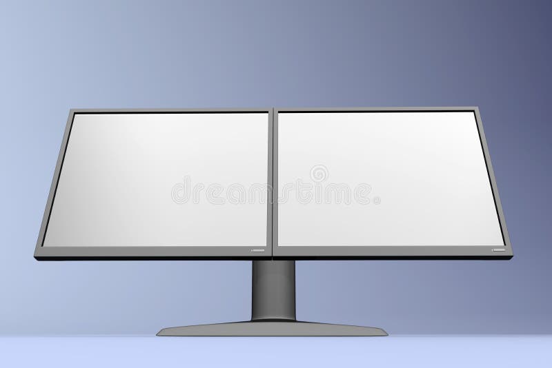 Dual LCD display stock illustration. Illustration of security - 632937